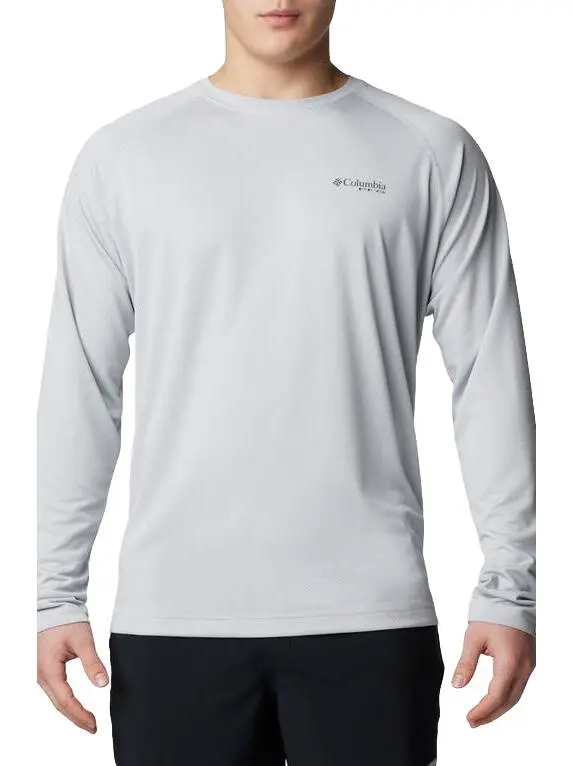 Columbia Pfg Solar Stream™ Long Sleeve Performance T-shirt - Cool Grey