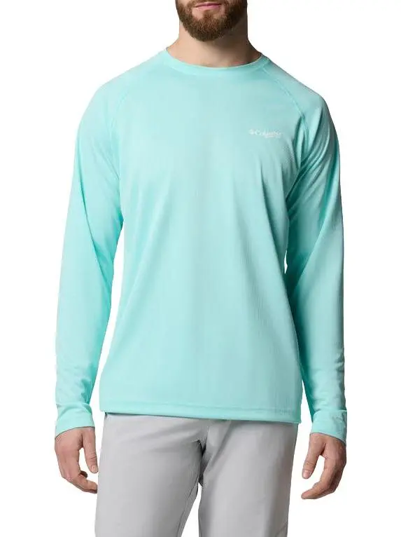 Columbia Pfg Solar Stream™ Long Sleeve Performance T-shirt - Gulf Stream