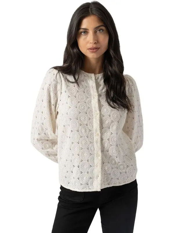 SAINT + SOFIA Tabitha Blouse - Cream Broderie