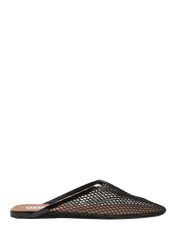 Alaïa Mesh Flat Mules - Noir