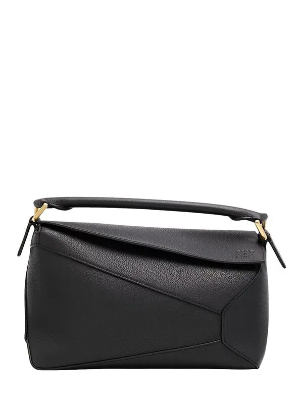 Loewe Puzzle Edge Small Top-handle Bag - Black