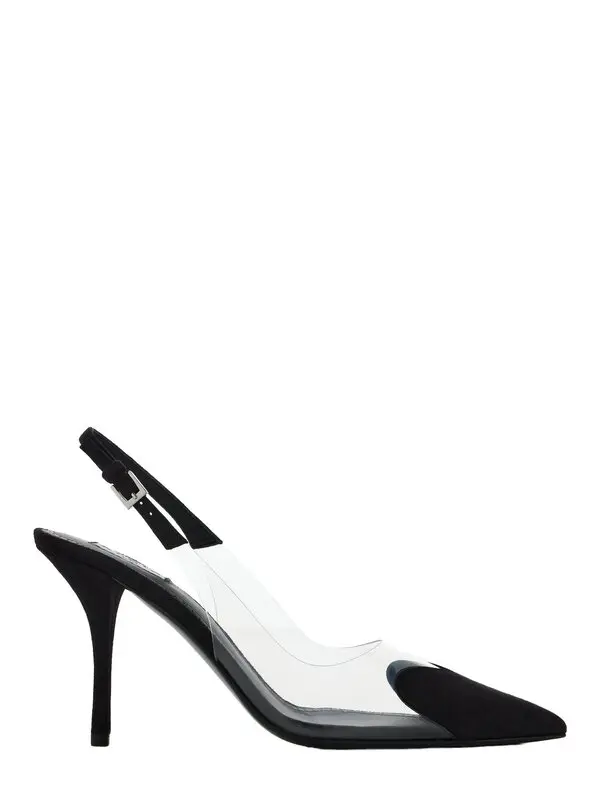Alaïa Le Cœur Suede Slingback Pumps - Black