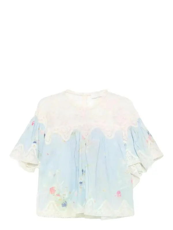 Zimmermann Lucky Blouse - Blue