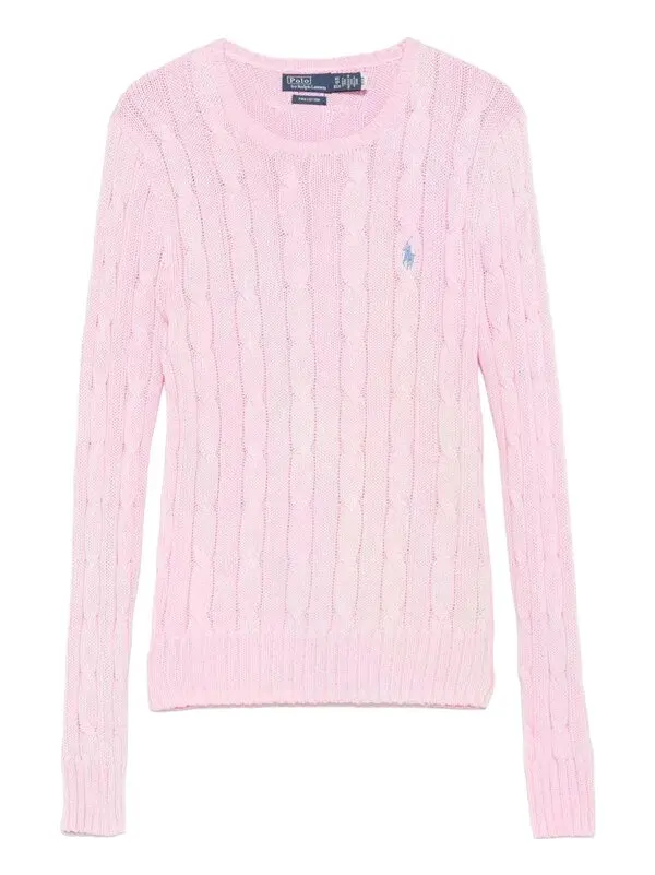 Polo Ralph Lauren Crew-neck Cable-knit Sweater - Pink