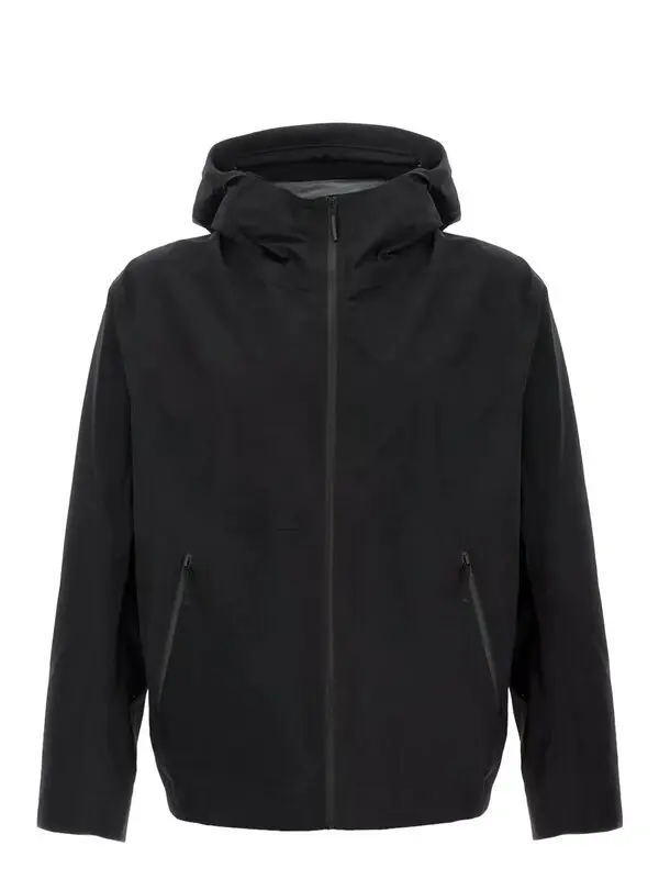 Veilance Hooded Zip-up Jacket - Black