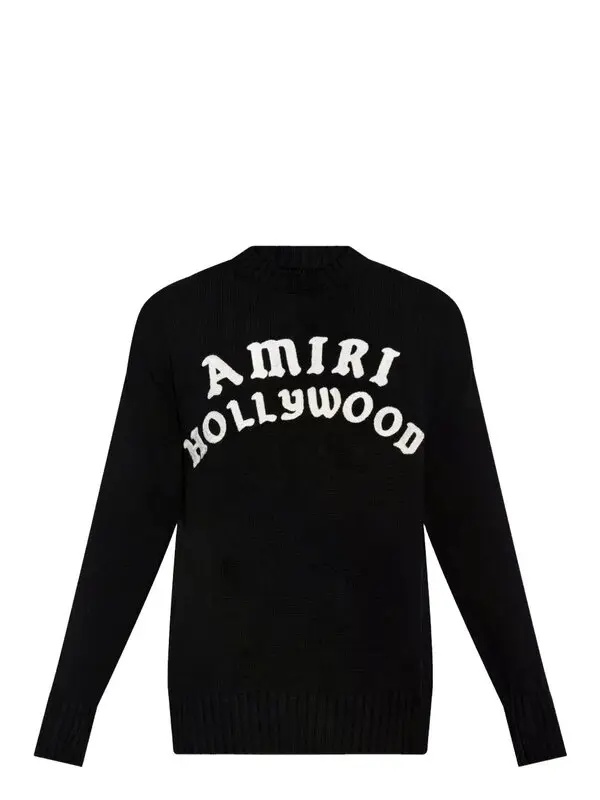 Amiri Logo-print Sweater - Black