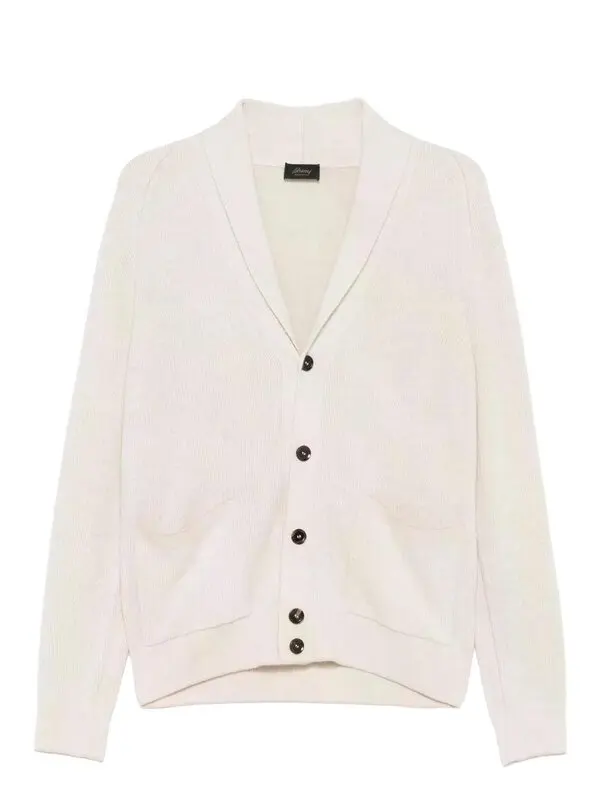Brioni Cashmere-wool Cardigan - Neutrals