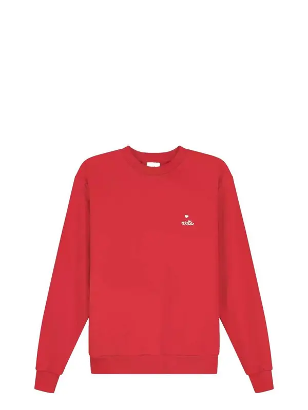 ARTE ANTWERP Embroidered Logo Sweatshirt - Red