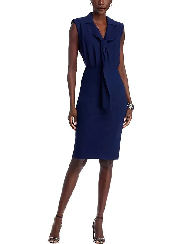 Chiara Boni La Petite Robe Soh Tie Dress - Blu Notte