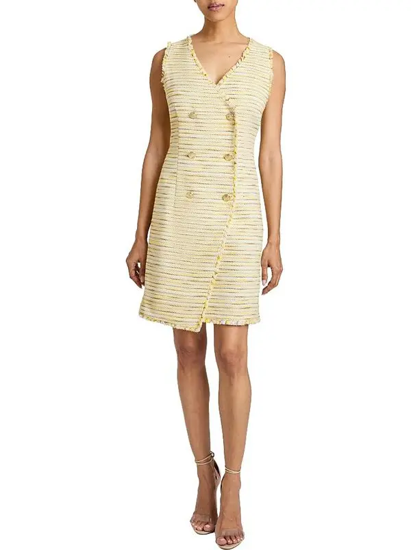 Santorelli Dee Sleeveless A-line Dress - Chamomile