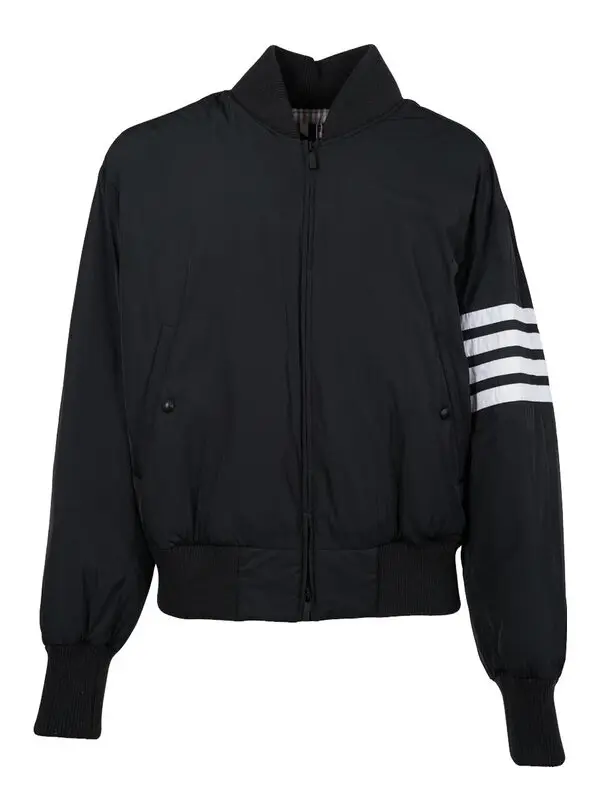 Thom Browne 4-bar Bomber Jacket - Grey