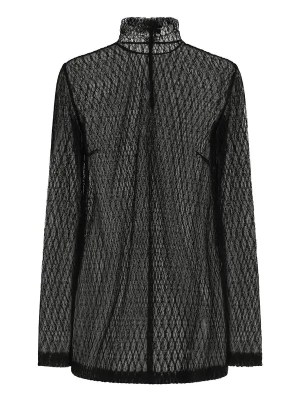 Dolce & Gabbana Mesh Blouse - Black