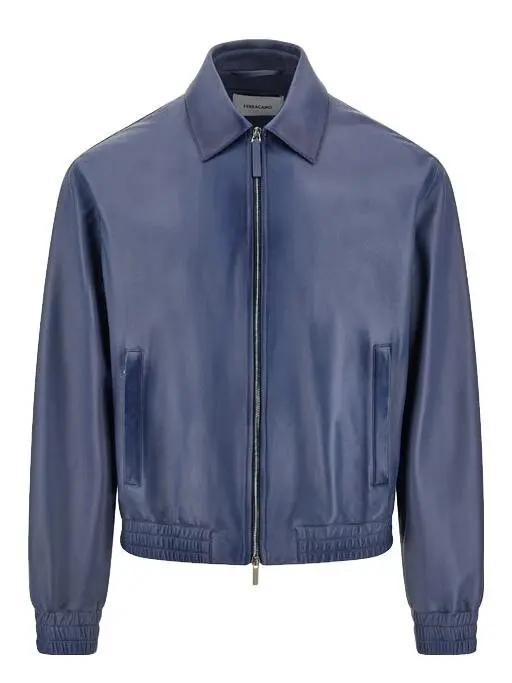 FERRAGAMO Nappa Blouson - Natural