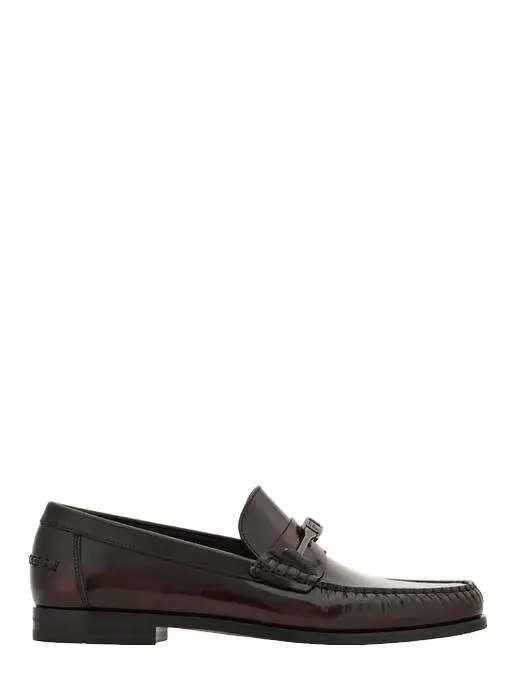 FERRAGAMO F Buckle Loafer - Black