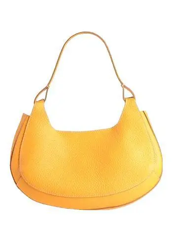 GIANNI CHIARINI Pebbled Leather Hobo Bag - Mandarin
