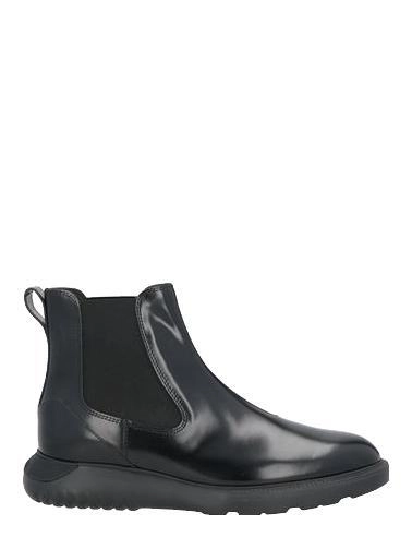 Hogan Ankle Boots In Leather - Black