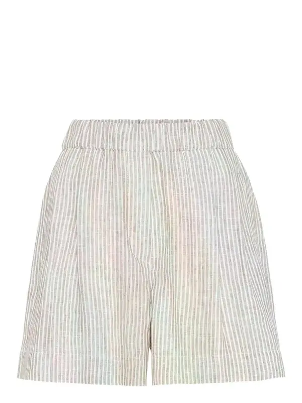 Brunello Cucinelli Striped Shorts - Brown