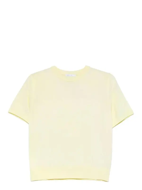 Patrizia Pepe Knitted T-shirt - Yellow