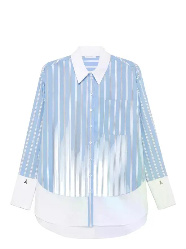 Patrizia Pepe Cotton Poplin Shirt - Blue