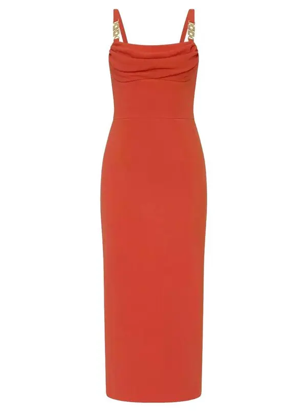 Rebecca Vallance Empress Midi Dress - Orange