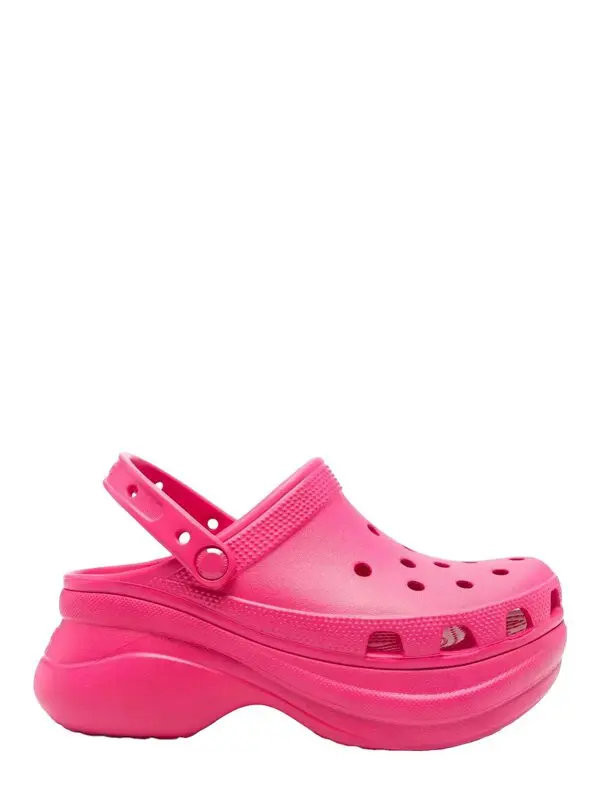 CROCS Slingback Sculpted Heel Sandals - Pink