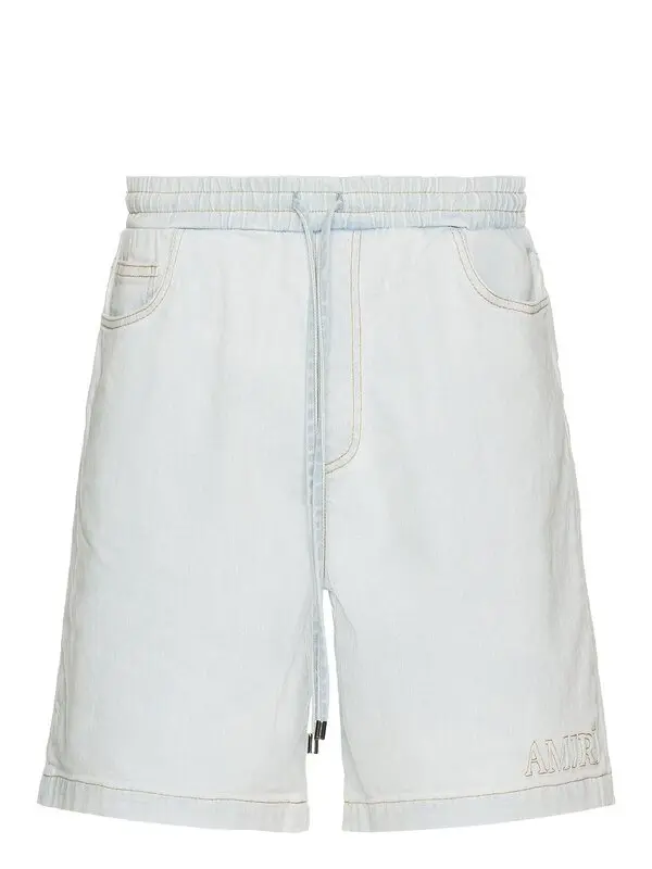 Amiri 3d 5 Pocket Denim Short - Light Indigo