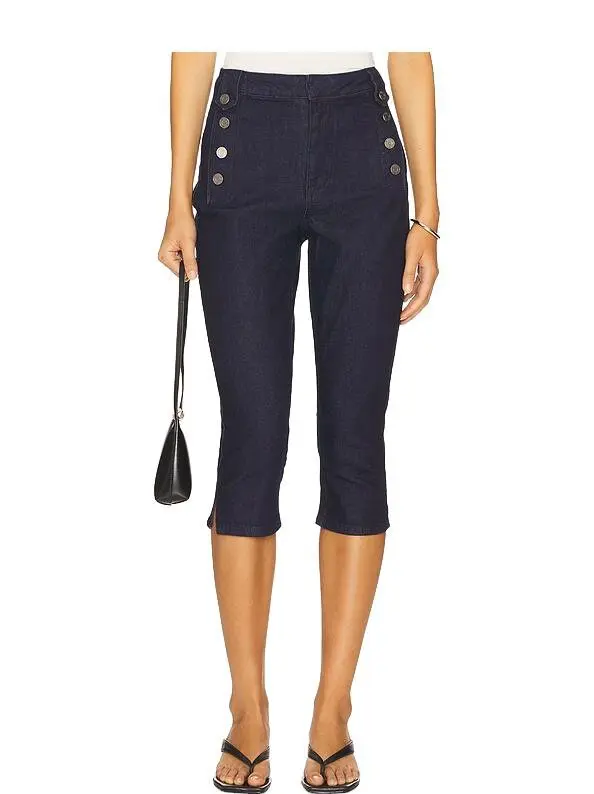 AFRM Dione Sailor Capri Jeans - Midnight Rinse Wash