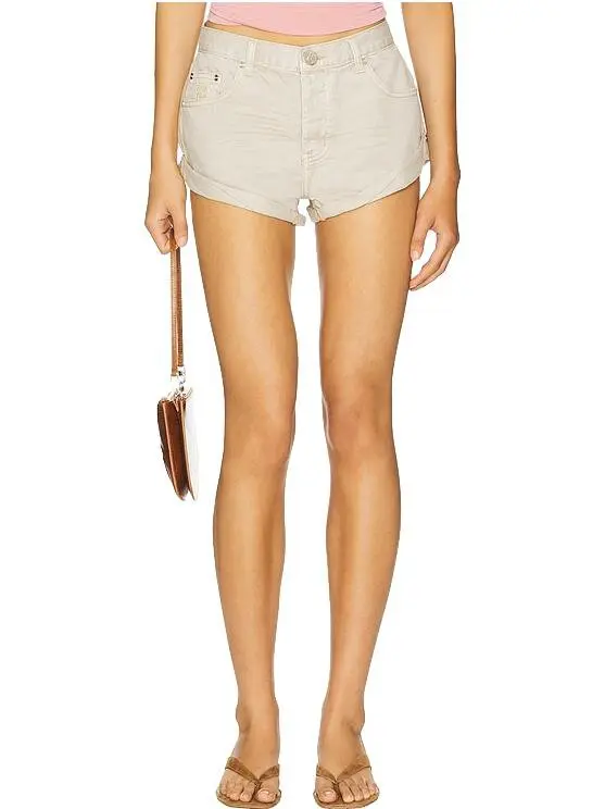 ONETEASPOON Bandit Denim Shorts - Stone