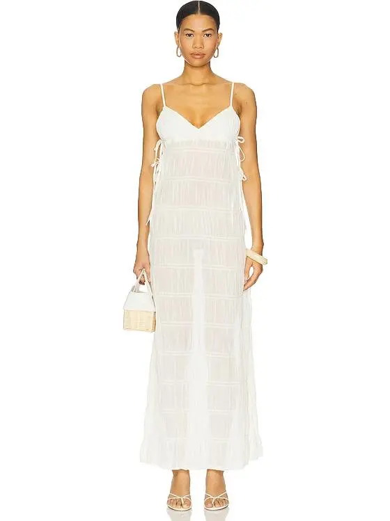 MORE TO COME Justina Maxi Dress - Cream