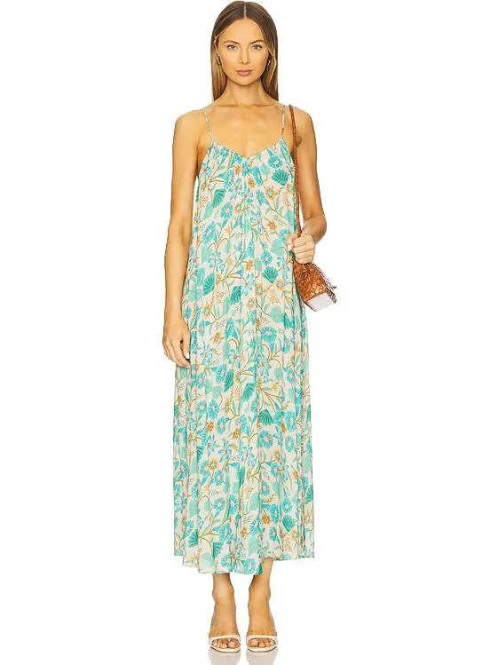 SPELL Goldie Maxi Dress - Lagoon