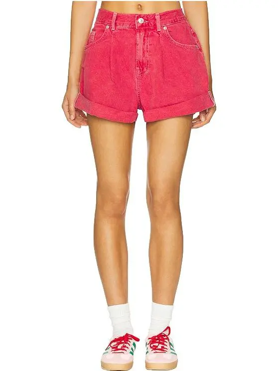 Free People Danni Short - Hot Rod Red