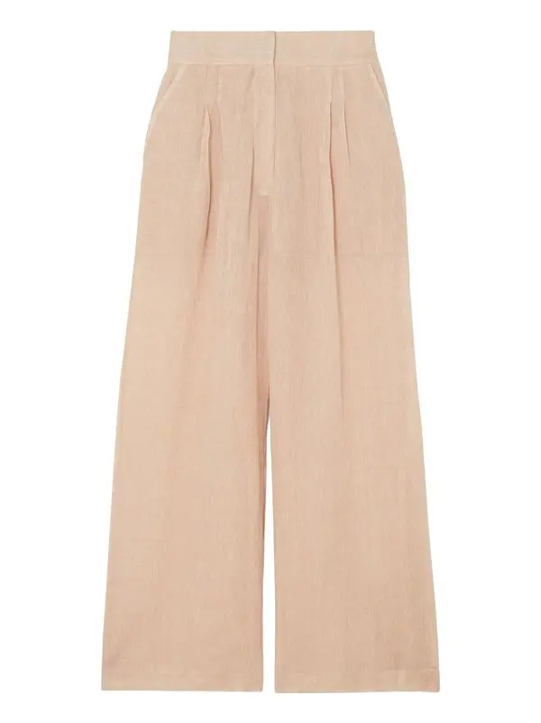Le Kasha Sohag Wide-leg Linen Pants - Orange