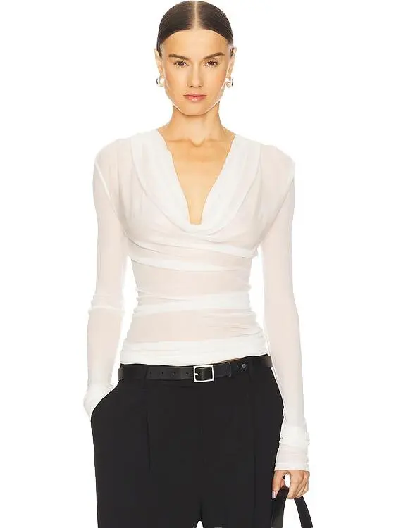 L'academie By Marianna Rew Top - Ivory