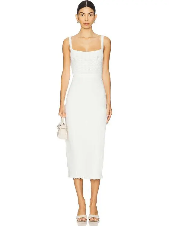 L'academie By Marianna Eryn Midi Dress - Bone