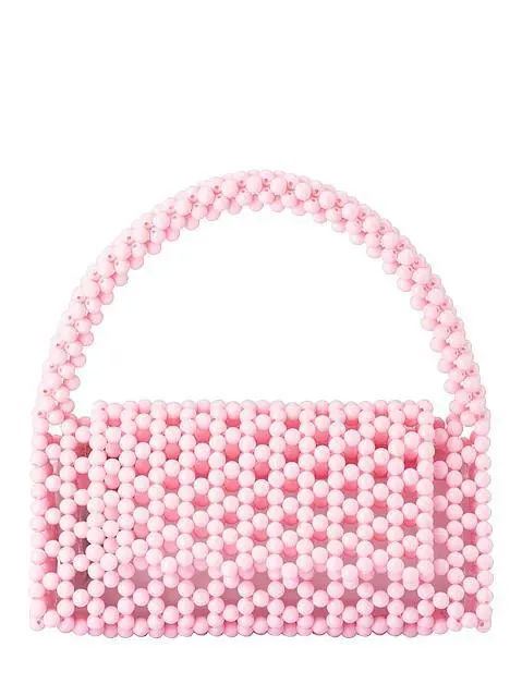 OLGA BERG Amrita Bead Top Handle - Pink