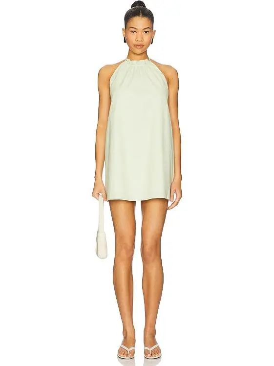 SNDYS. Alysse Halter Mini Dress - Sage