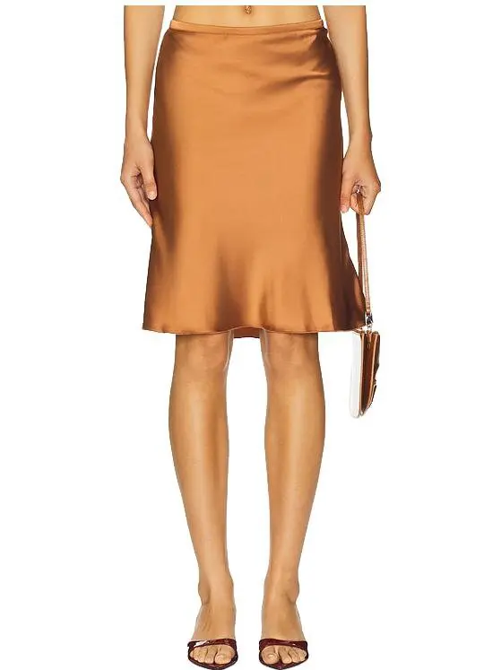 Lioness Shoreline Midi Skirt - Rust