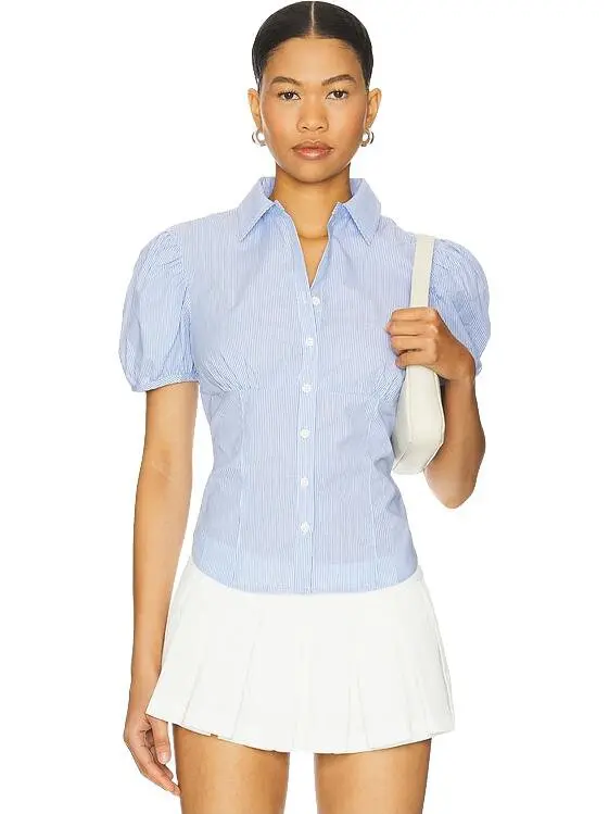 Lioness Mon Cheri Blouse In . Also - Blue