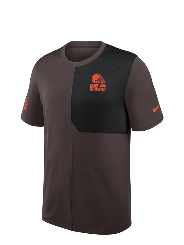 Nike Cleveland Browns Sideline Coach Dri-fit Nfl Top - Brown