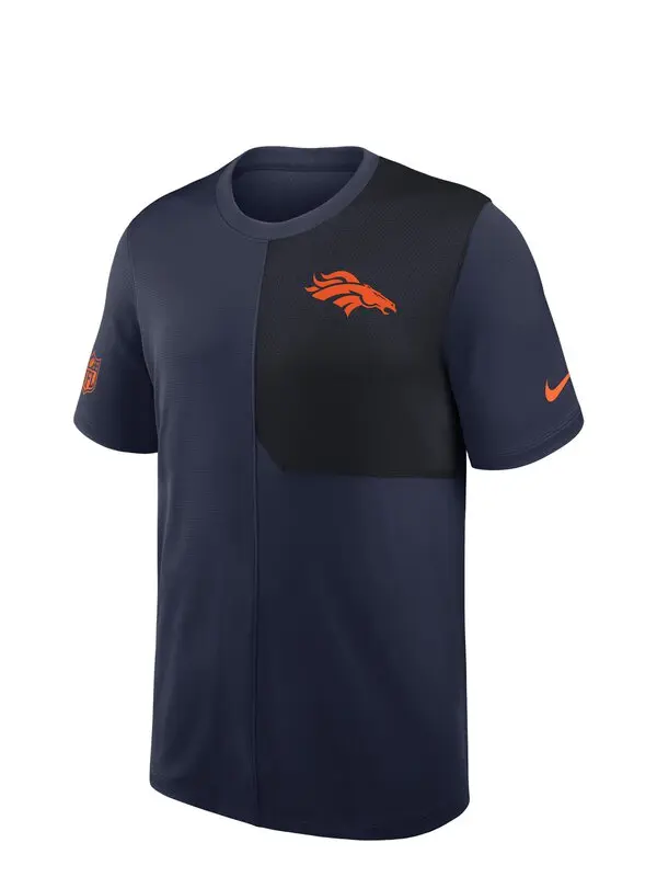 Nike Denver Broncos Sideline Coach Dri-fit Nfl Top - Blue