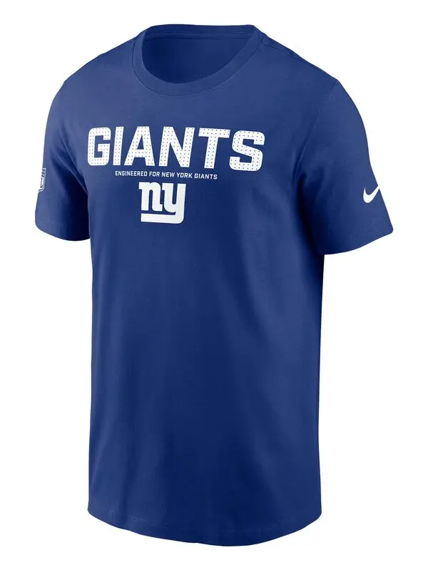 Nike New York Giants Sideline Team Issue Dri-fit Nfl T-shirt - Blue