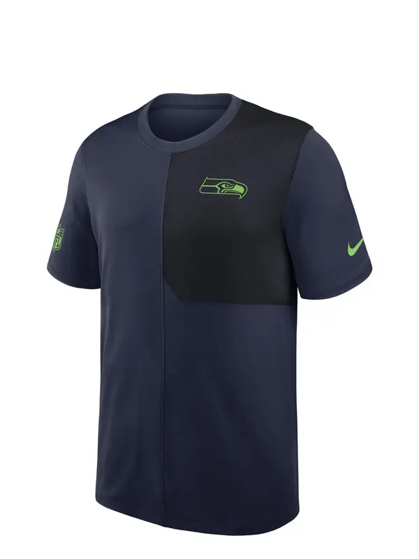 Nike Seattle Seahawks Sideline Coach Dri-fit Nfl Top - Blue