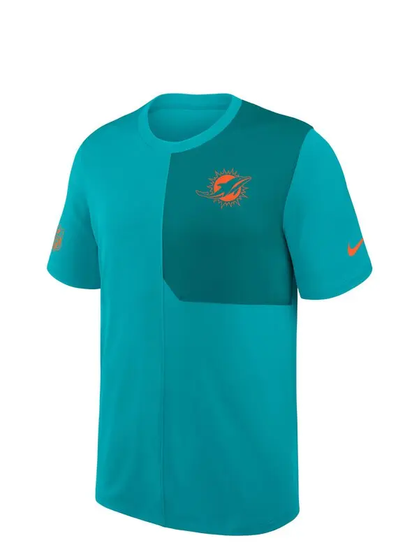 Nike Miami Dolphins Sideline Coach Dri-fit Nfl Top - Green