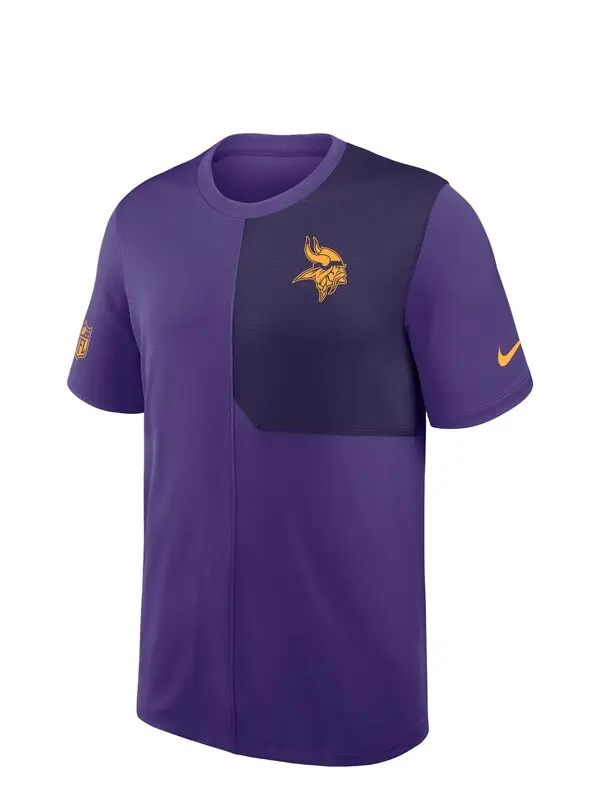 Nike Minnesota Vikings Sideline Coach Dri-fit Nfl Top - Purple