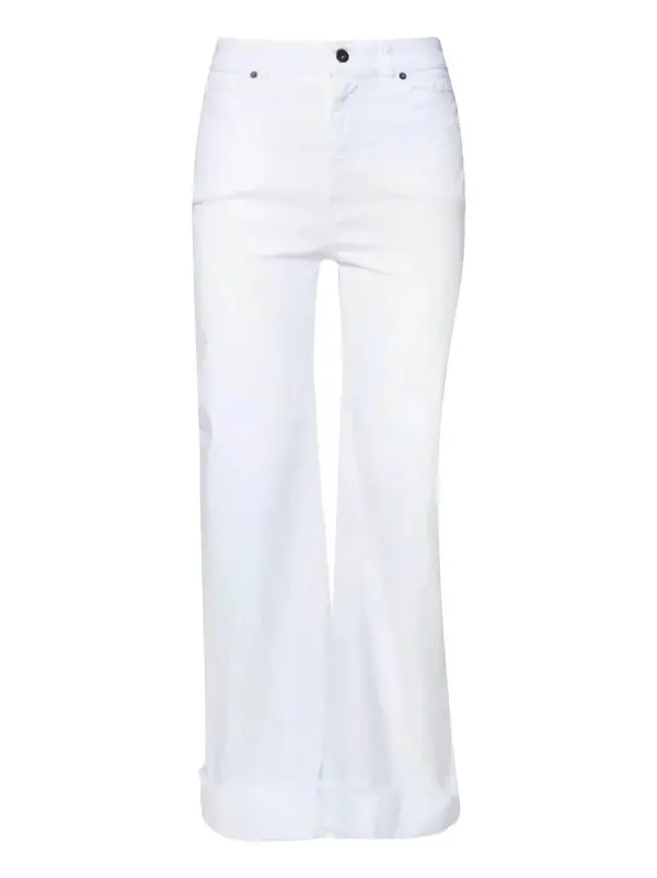 SOLOTRE Flared Jeans - White