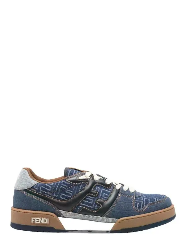 Fendi Leather Match Sneakers - Blue