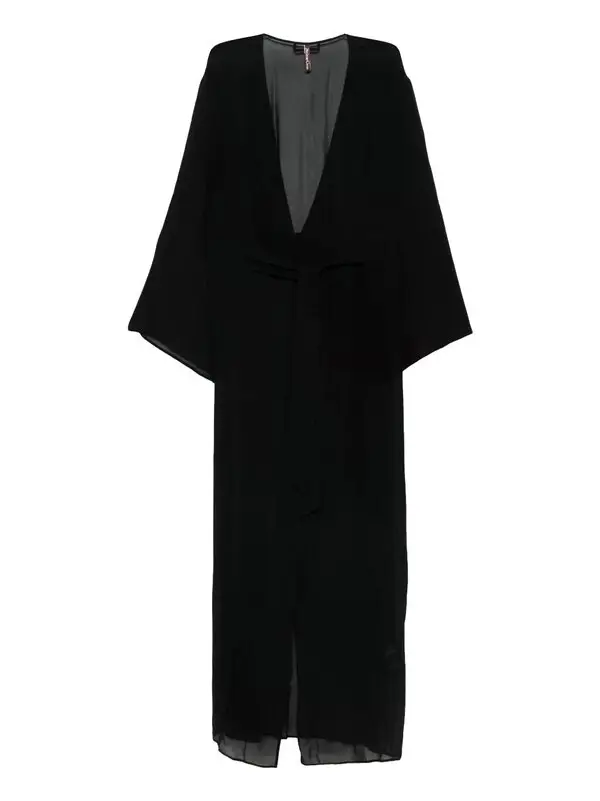 MAISON CLOSE Fever Beach Kimono - Black