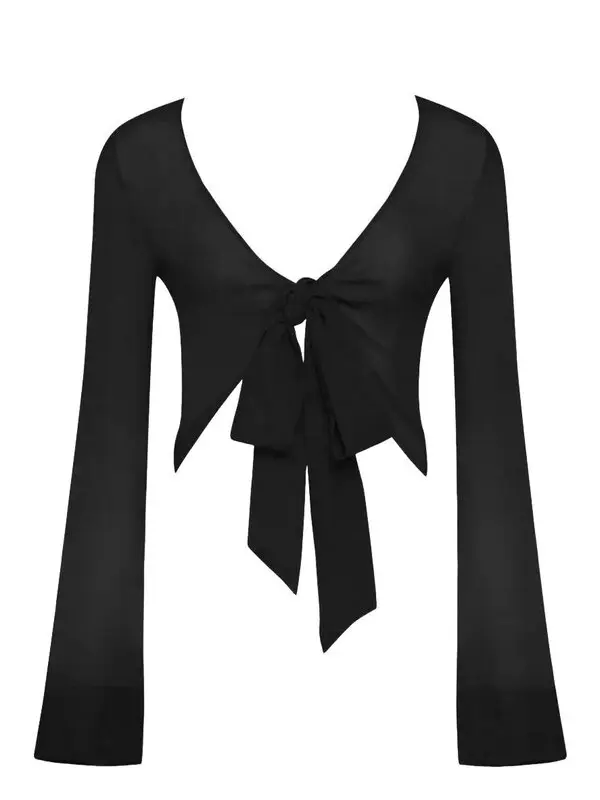 MAISON CLOSE Fever Long Sleeve Top - Black