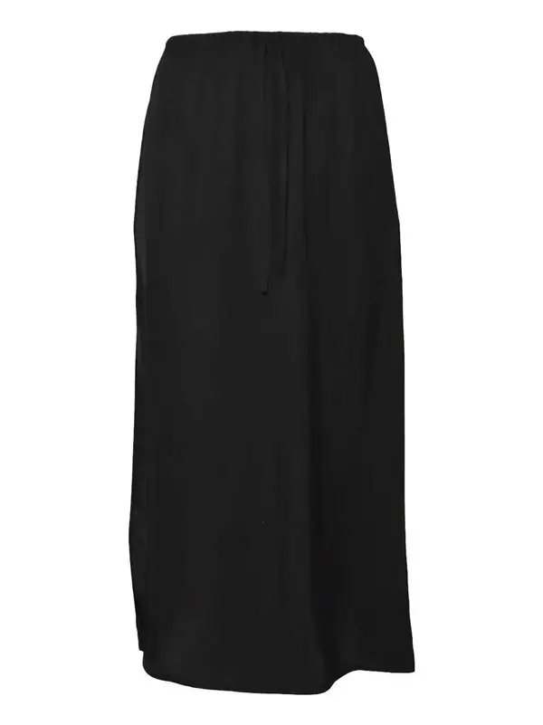 COVERT Drawstring-waist Midi Skirt - Black
