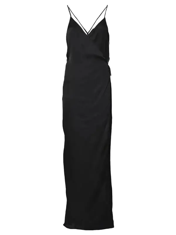 NINEMINUTES V-neck Slip Dress - Black
